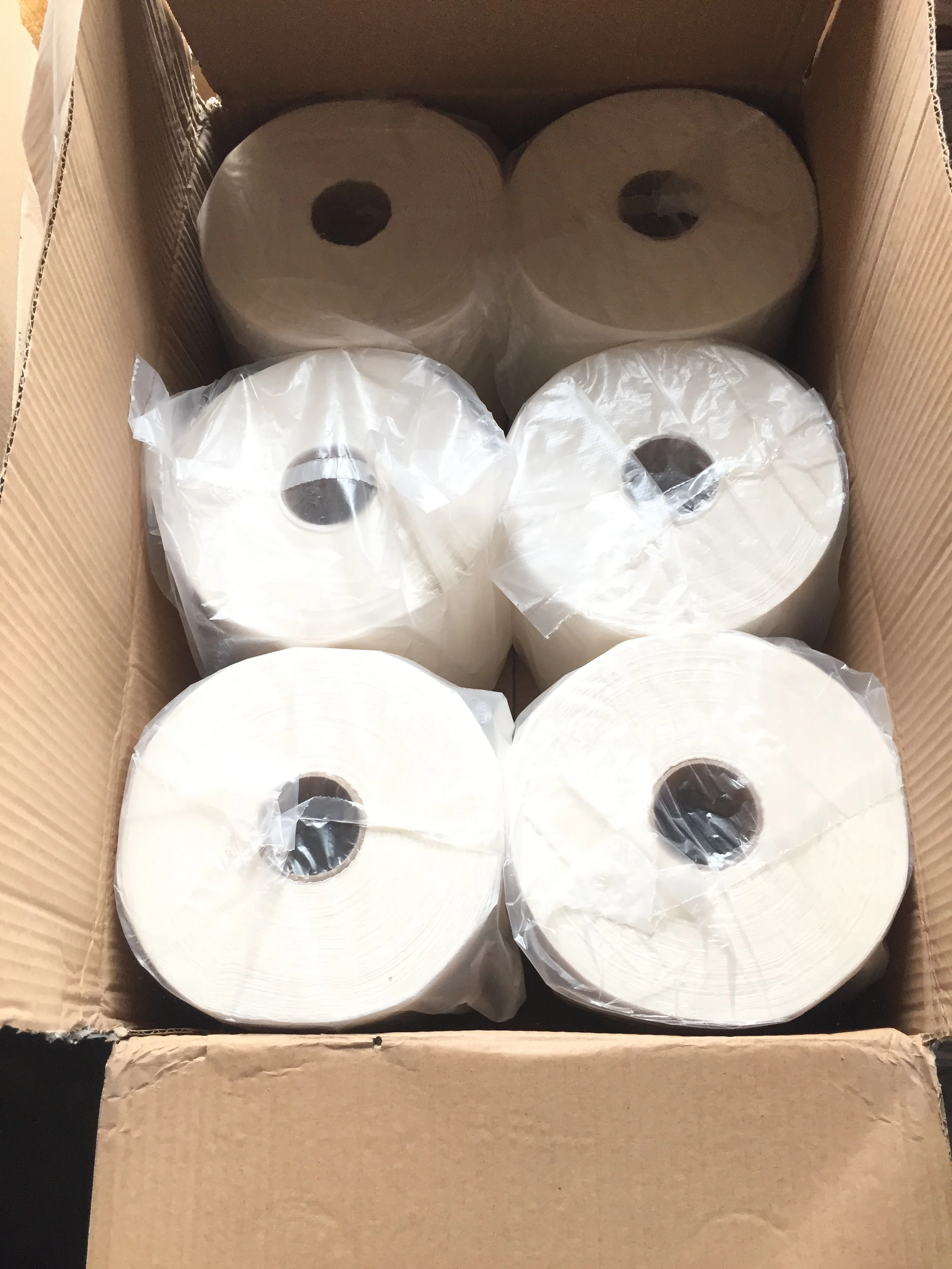 Hand Paper Towel Rolls Tissue Papers In Rolls 8" White Hardwound ...
