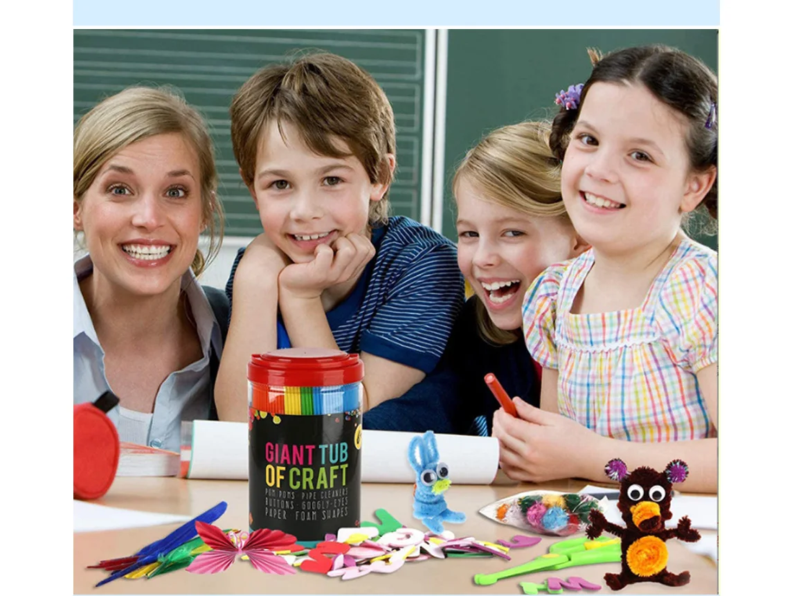 Foska DIY Arts and Crafts Set for Kids - Geometric Shapes