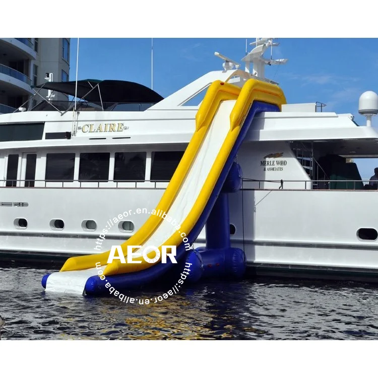 Custom Inflatable Yacht Slide Inflatable Dock Slide Sea Inflatable ...