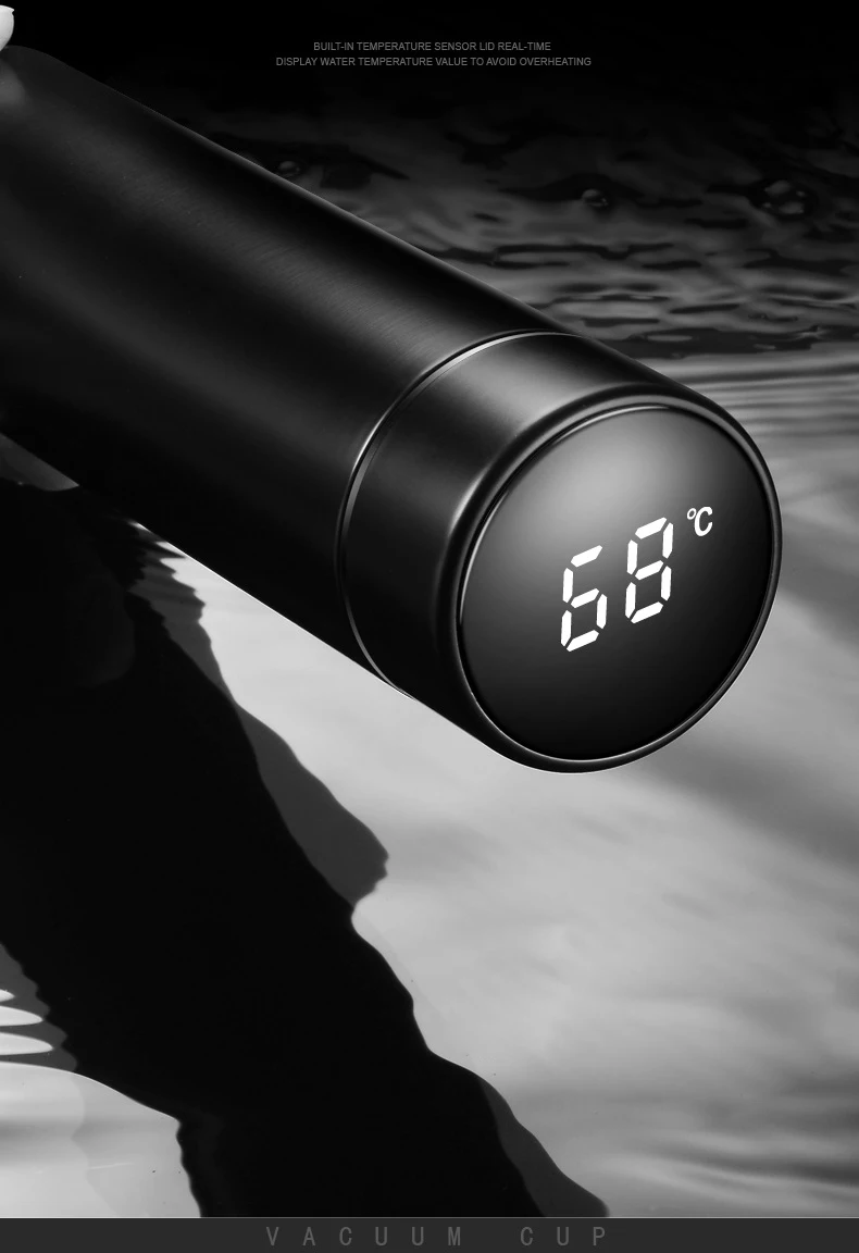 500ml Termos Digitales Termo Thermos Bottle Cup Flask Led Temperature ...