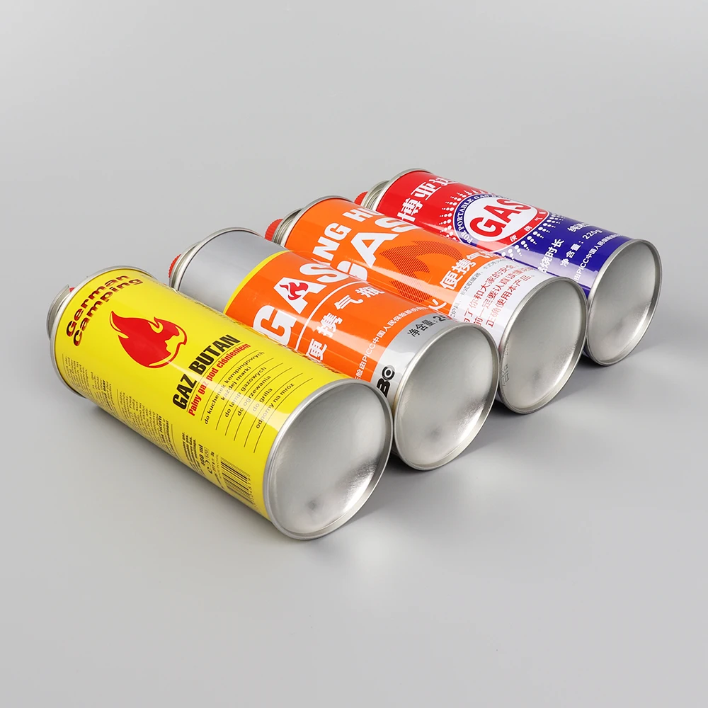 Liquefied Gas Small Can Portable Butane Gas Cylinder Outdoor Filling ...