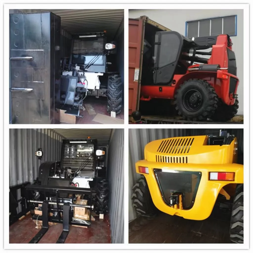 Small Container 17m Telescopic Telehandler Handler Forklift With ...
