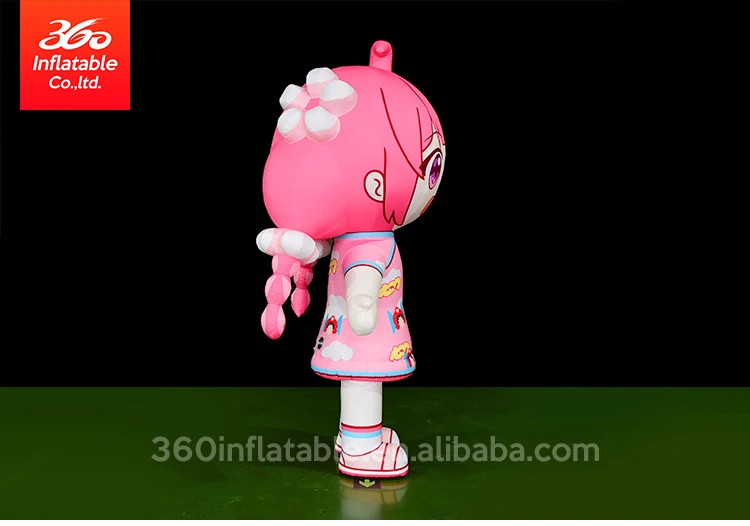 Moving Inflatable Girl Mascot - Custom Advertising Costumes