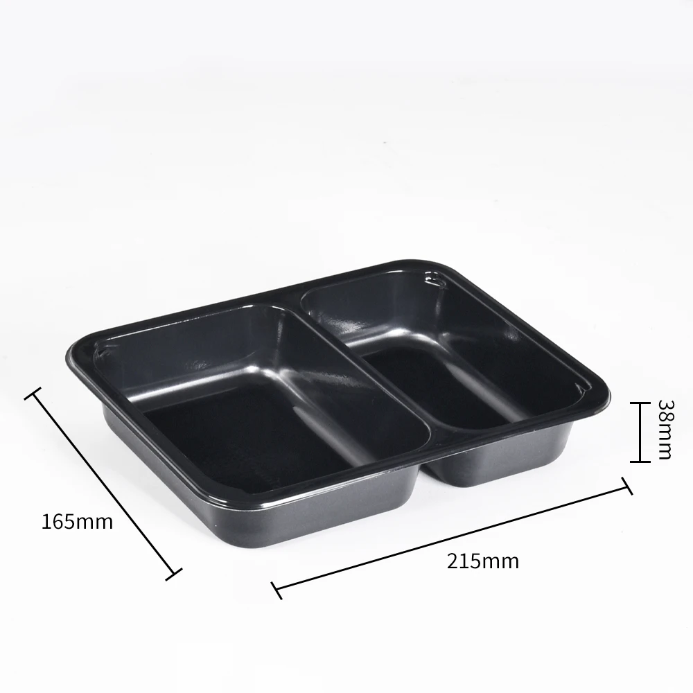 Custom Black Ovenable Microwavable Cake Baking 16oz Cpet Food Packaging ...