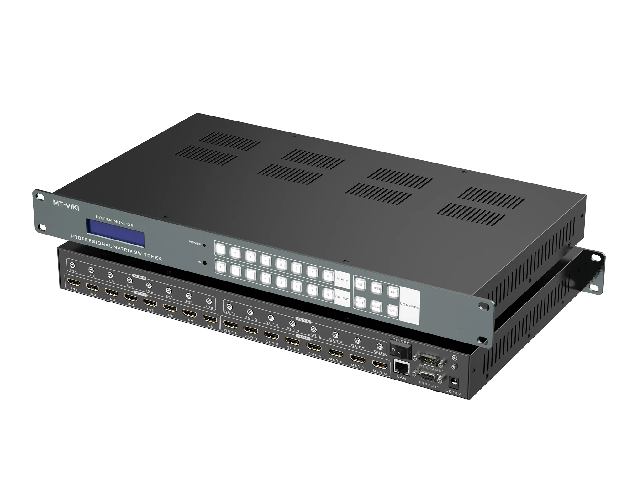 4k 60hz 원활한 Hdmi 매트릭스 8x8 8 In 8 Out (접합 모드 포함),4x4 8x8 8x16 16 16x32x32x32x36 72x72 사용 가능 - Buy ...