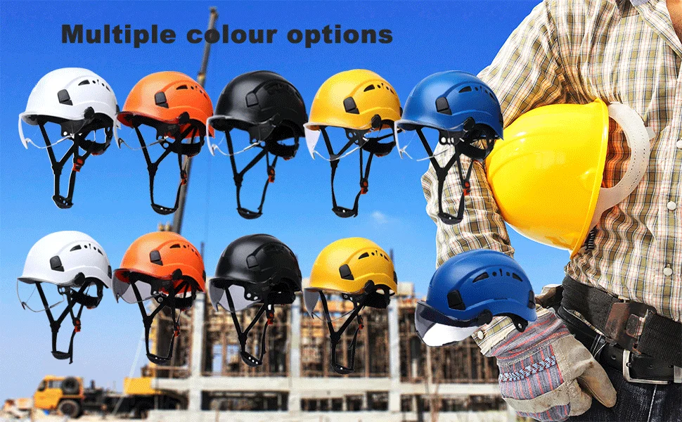 Wejump PPE Carbon Fiber Hard Hat ANSI Approved Rescue Safety Helmet ABS ...