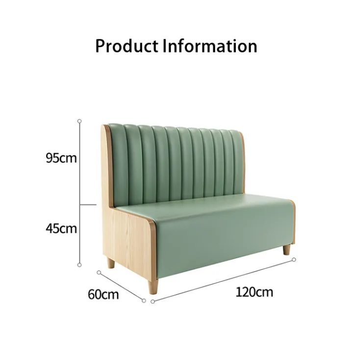 Modern Green Restaurant Sofa Booths Cafe Table And Chairs Furniture Set ...