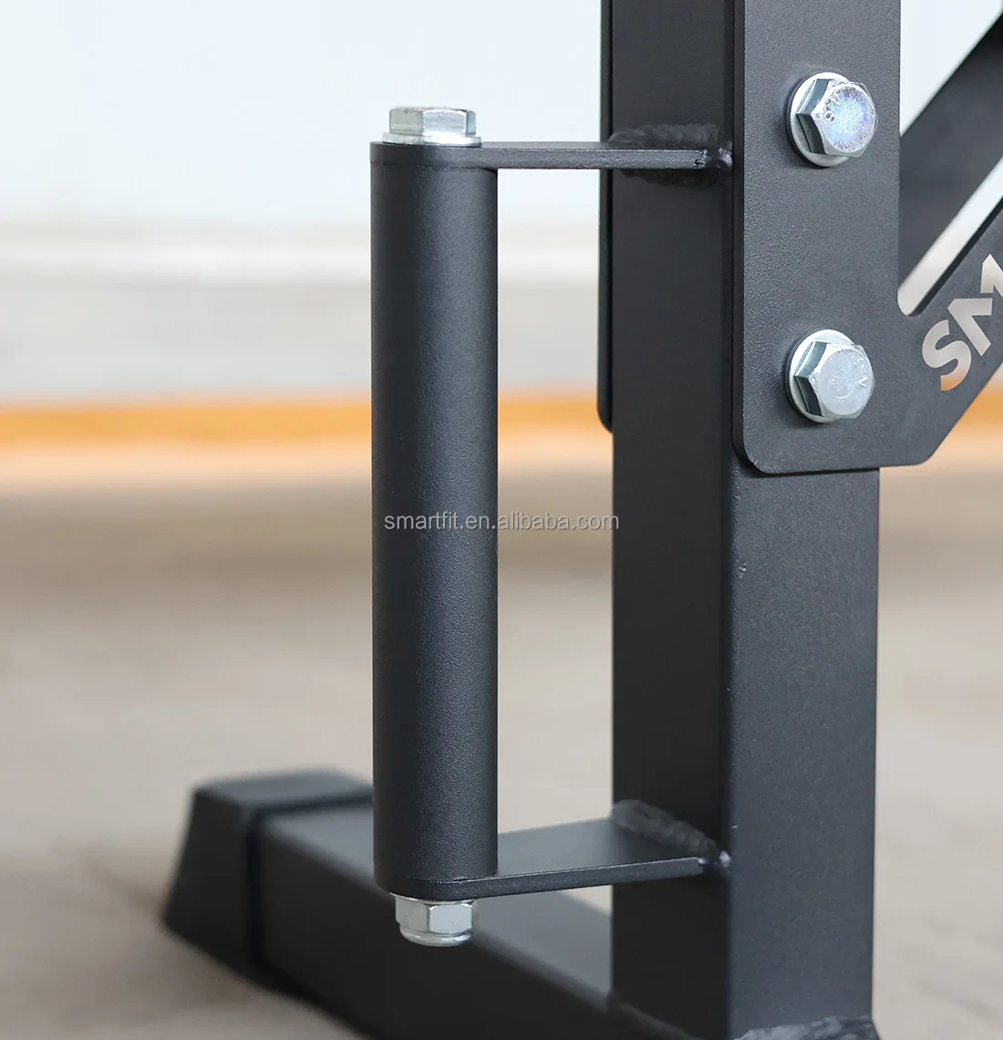 SMARTFIT Portable Flat Weight Bench With Wheel and Handle ...