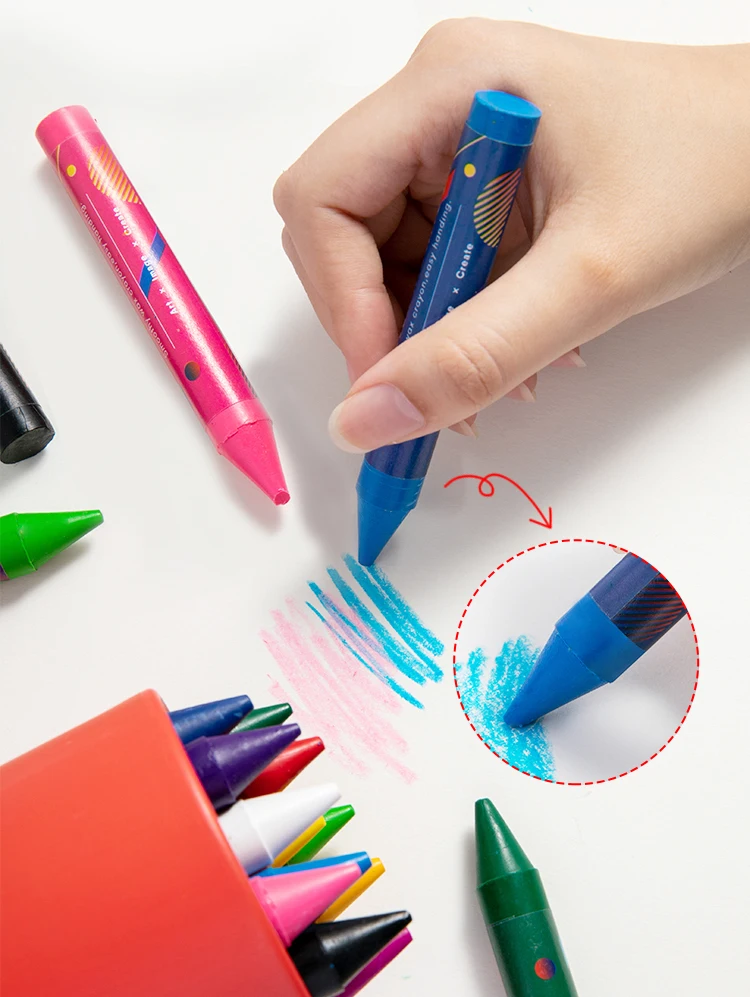 Large Crayons For Kids Ages 2-4,36 Colors Nontoxic Crayons For Toddlers ...