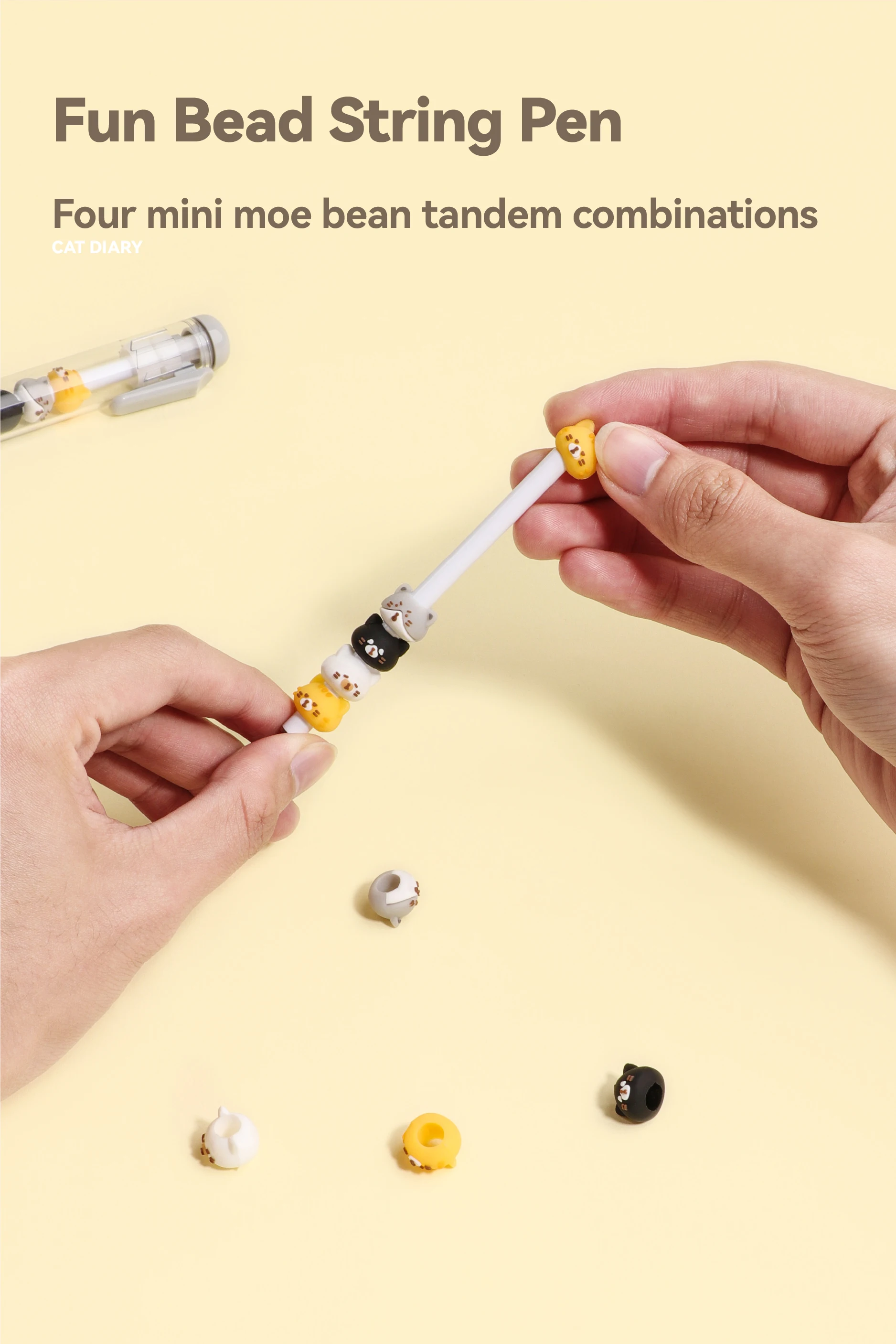 Kuki Customized Logo Cute Pen 0.5mm Gel Ink Pen in Cat Shape
