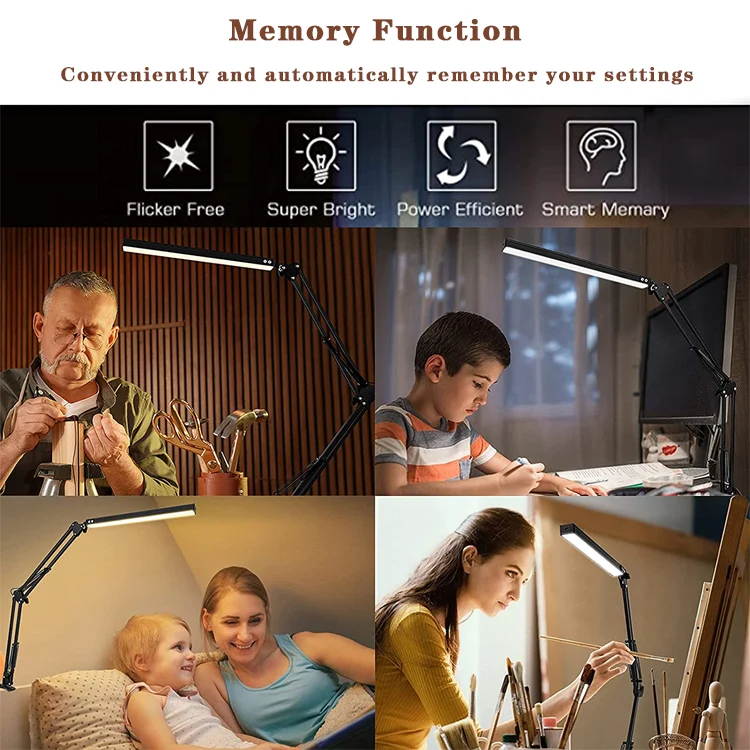 Docking Station With Extension Student Low Glare Desk Yellow Lights ...