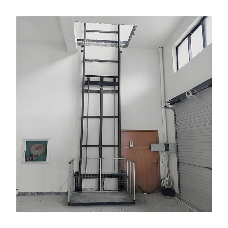 Wall Mounted Electric Mini Cargo Elevator Hole in the Floor Small Goods ...