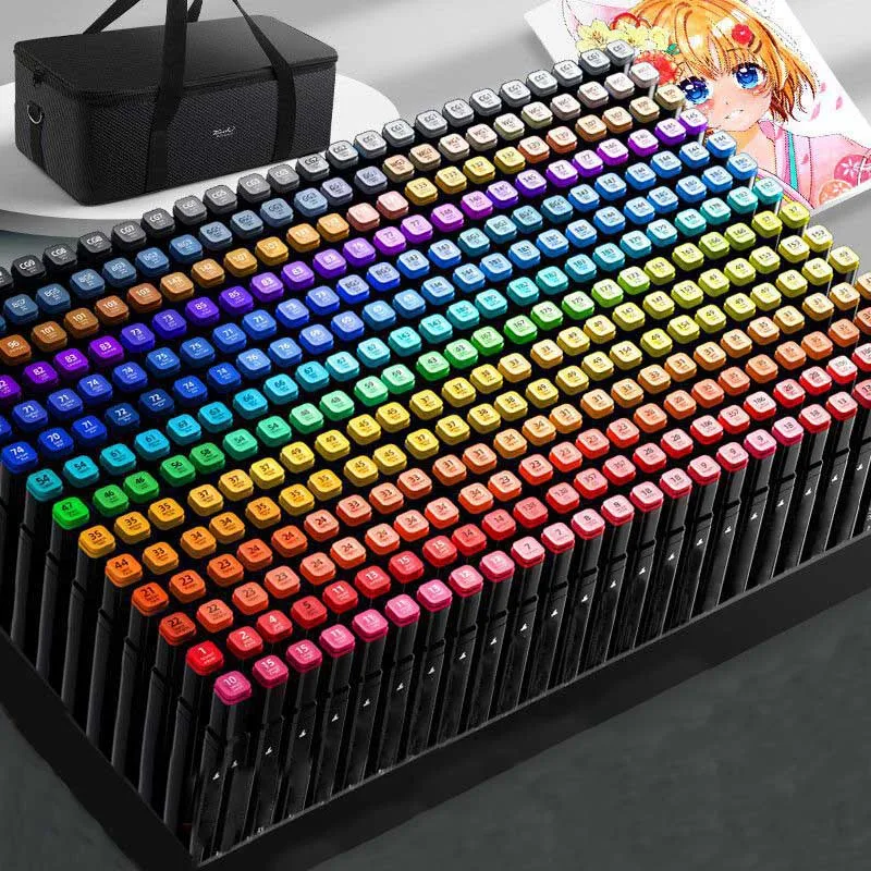 262 Colors Marker Pen Set - Portable Poster DIY Art Tools
