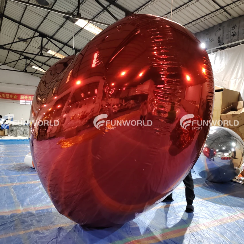 Pvc Big Inflatable Mirror Ball Colorful Red Blue Green Hanging ...