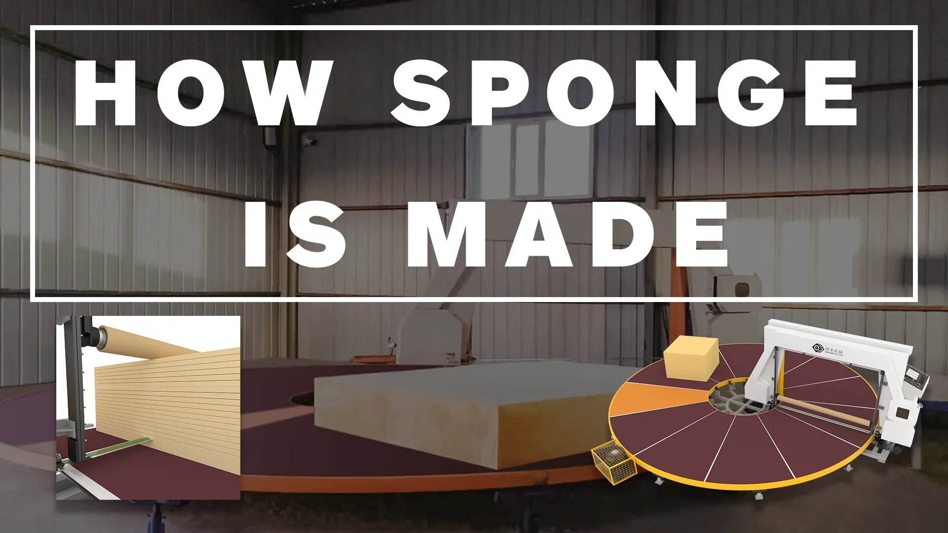 Genmax Sponge Carousel Splitting Cutting Machine Maquina Carrousel Para Corte De Espuma Maquina ...