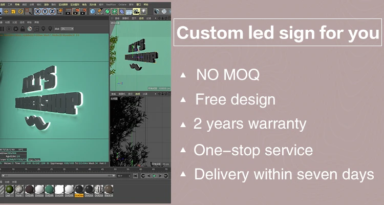 Custom Shop Name Sign Board Led Light Up Letters Signage For Shop ...