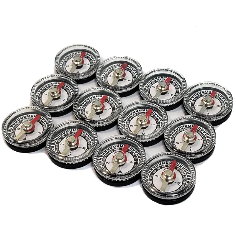 Magnetic Plastic Mini 20mm Diameter Compass For Survival Kits Camping ...