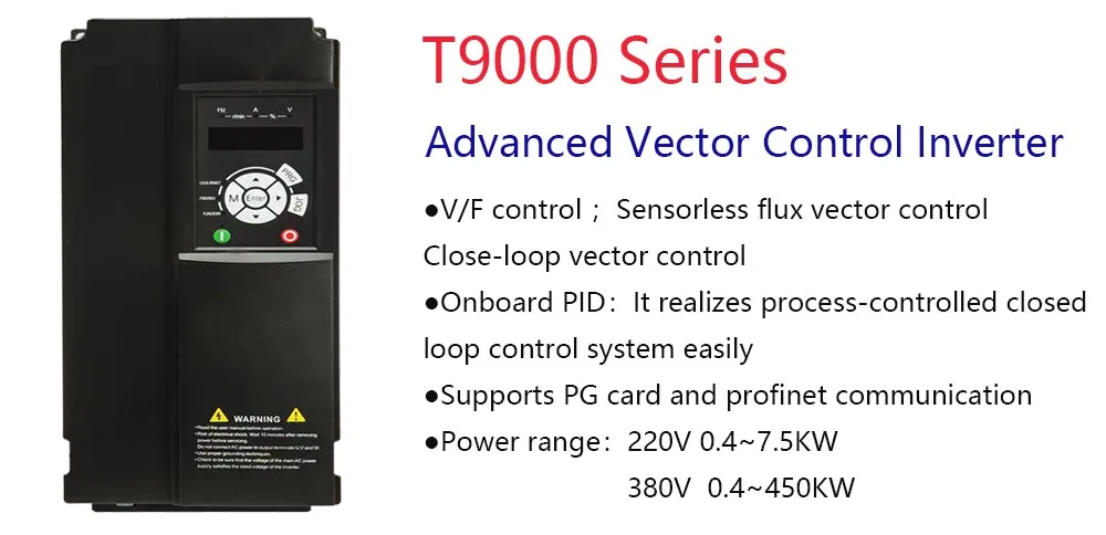 Zoncn T9400 Series 0.4kw 0.75kw 1.5kw 2.2kw 380v Input Ac Vfd Inverter Motor Speed Controller ...