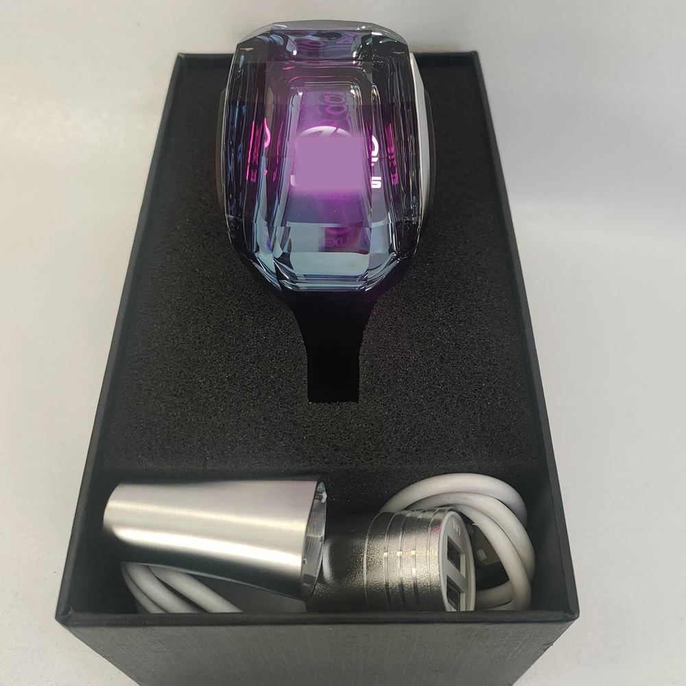 Car Gear Lever Knob Crystal Light,Led Light Up Auto Crystal Car Gear ...
