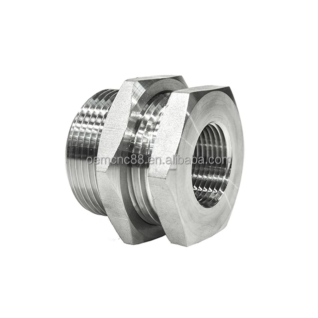 Stainless Steel Female Hydraulic Bulkhead Tank Connector Fitting - Buy ...