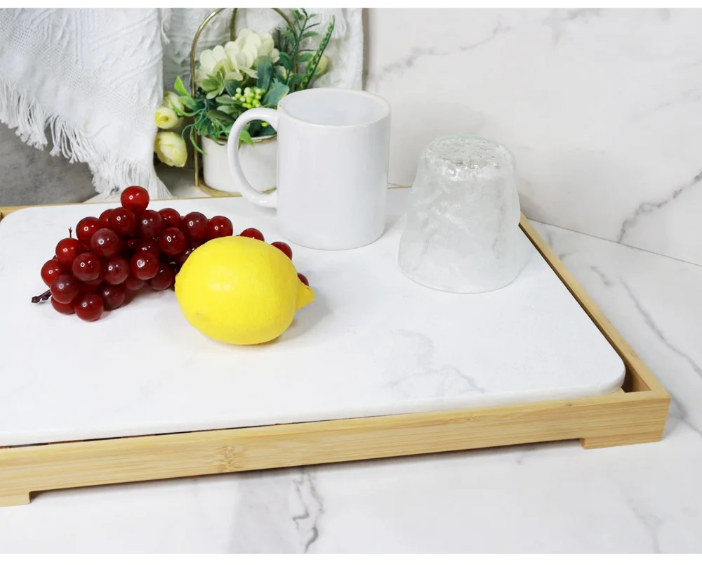 New Diatomite Quick Dish Drying Rack Absorbent Mat Tray Stone Dish ...