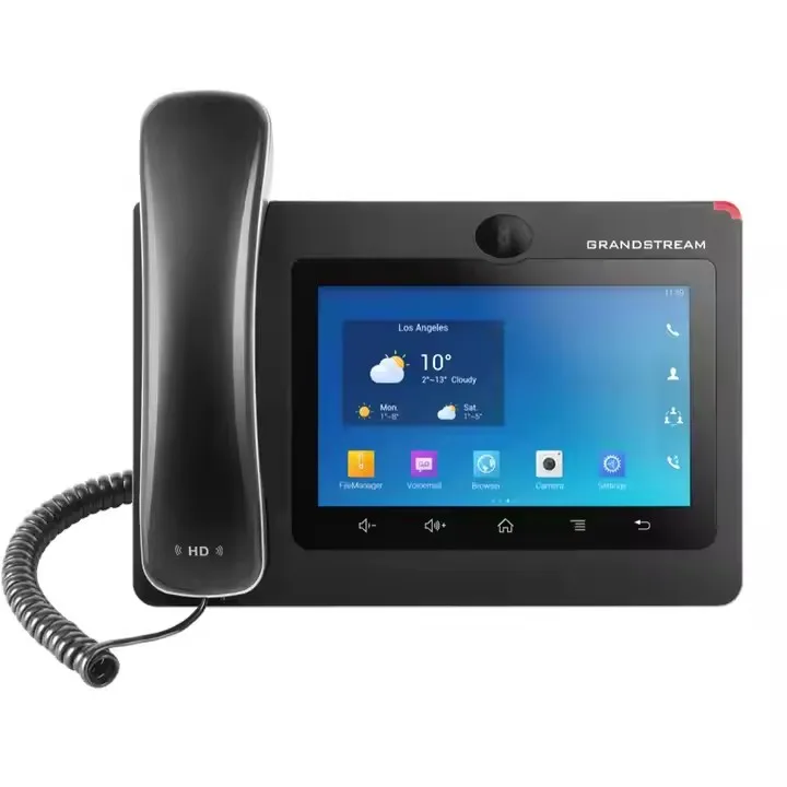 Grandstream GXV3370 Video Ip Phone TCP/IP Digital 7 Inch Touch Screen Handsfree Indoor Unit ...