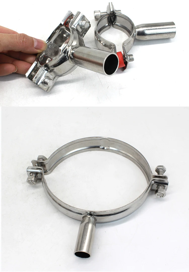Stainless Steel Pipe Hanger/tube Supporter/clamp Pipe 304 Round Tube ...