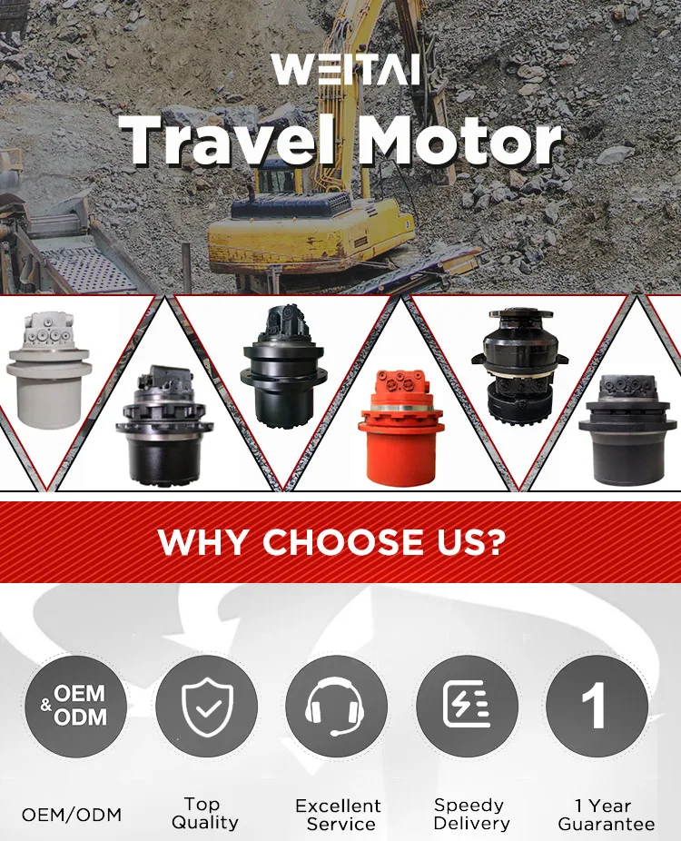 Weitai Hydraulic Travel Motor Track Drive For 3.5-4.5 Ton Mini ...