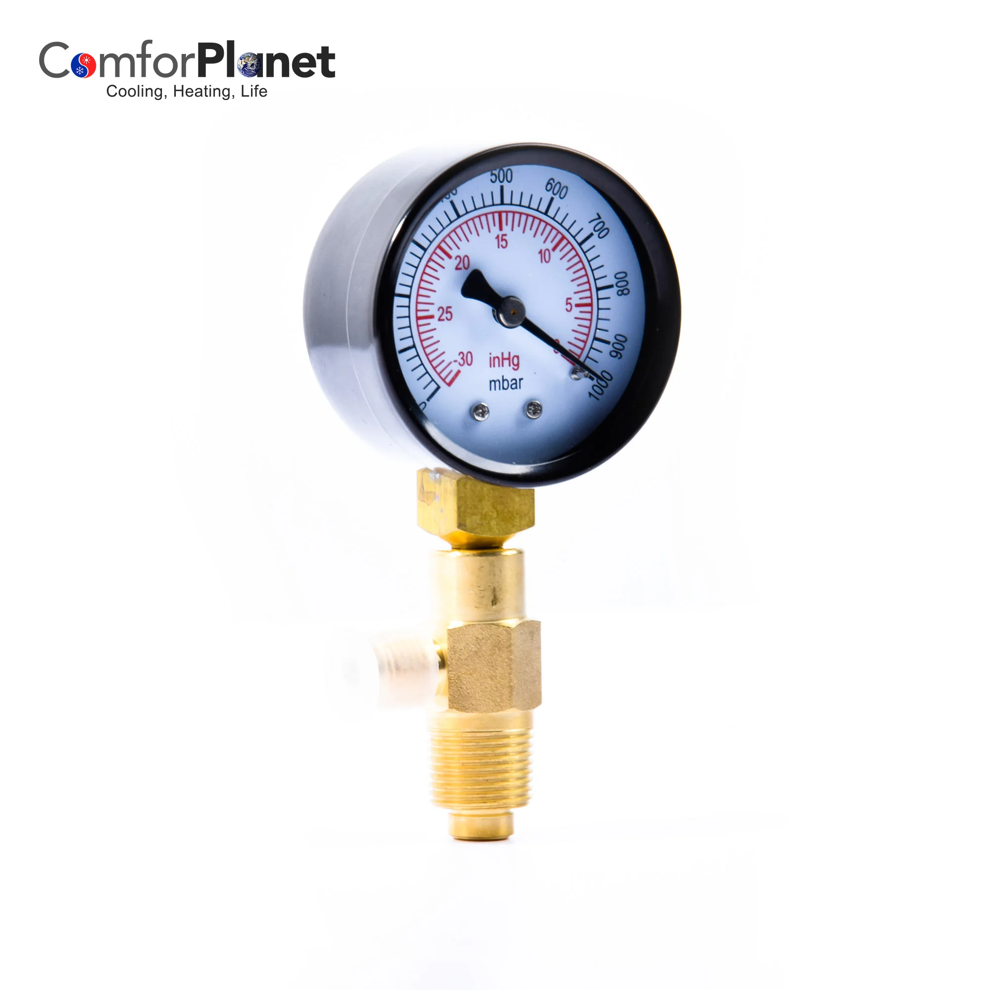 Hvac 1/4" Female Flare To 1/2" Brass Intake Port Fitting And Plug For ...