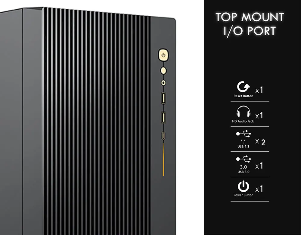 Powercase Sided Glass Atx Oem Pc Case Computer Case Gamer Multiple ...