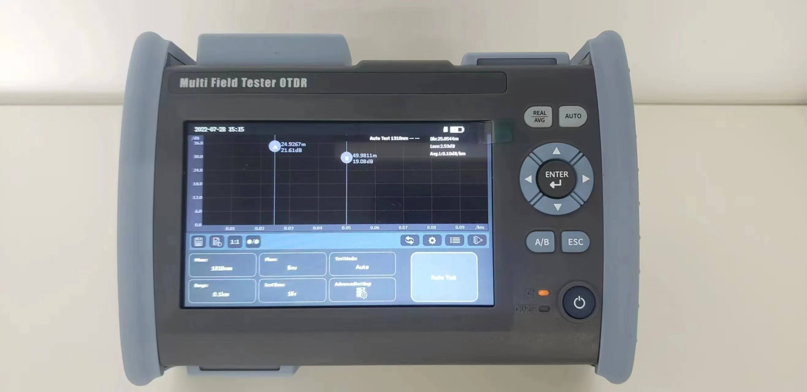 OTDR Tester Reflektometer Mini Handheld 1310 1550nm OTDR Single mode ...