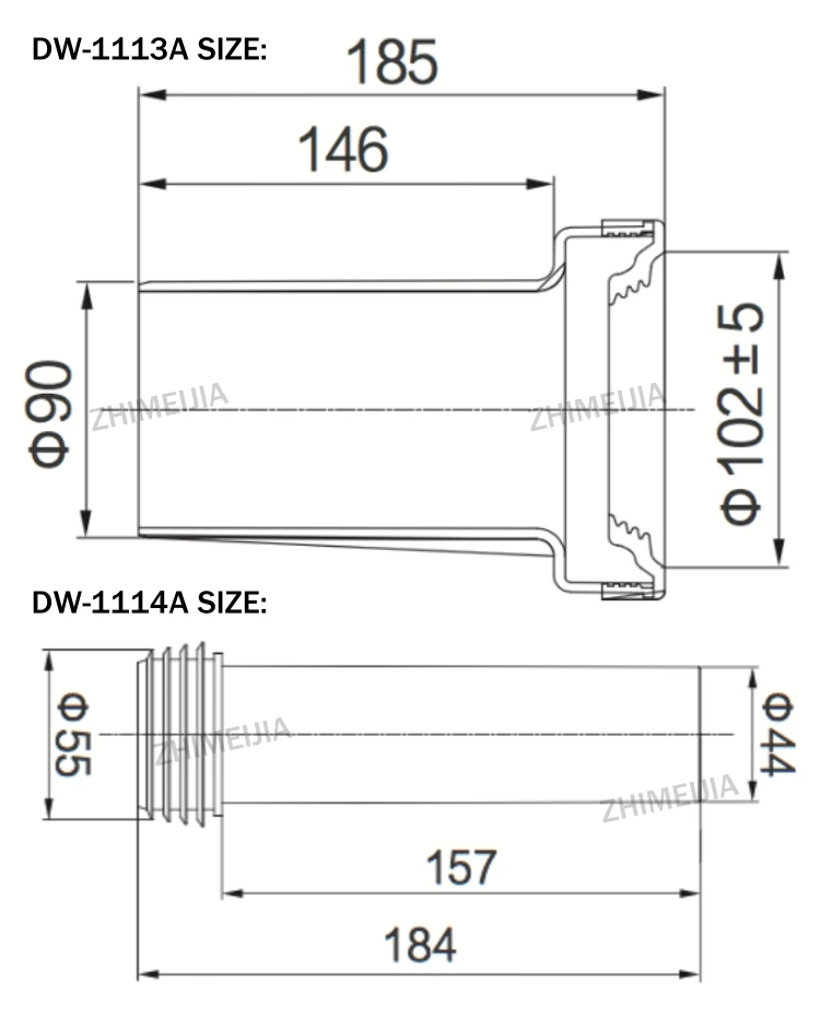 Black Color Toilet Connect Cistern Pipe In Wall Cistern Inlet Outlet ...
