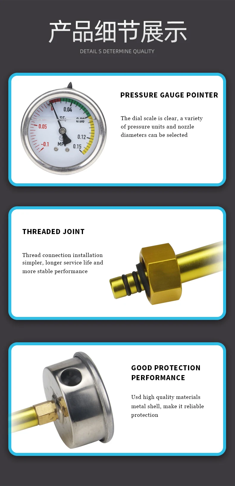 Pressure Gauge Measuring Instruments Sf6 Gas Density Meter Relay Use In ...