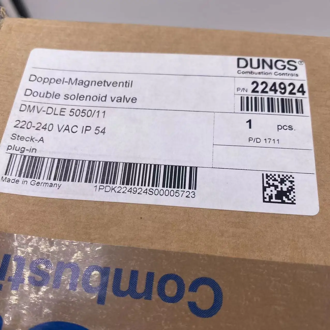 Germany Dongsi DUNGS Double Solenoid Valve DMV-D5050/11 DMV-D5065/11 ...