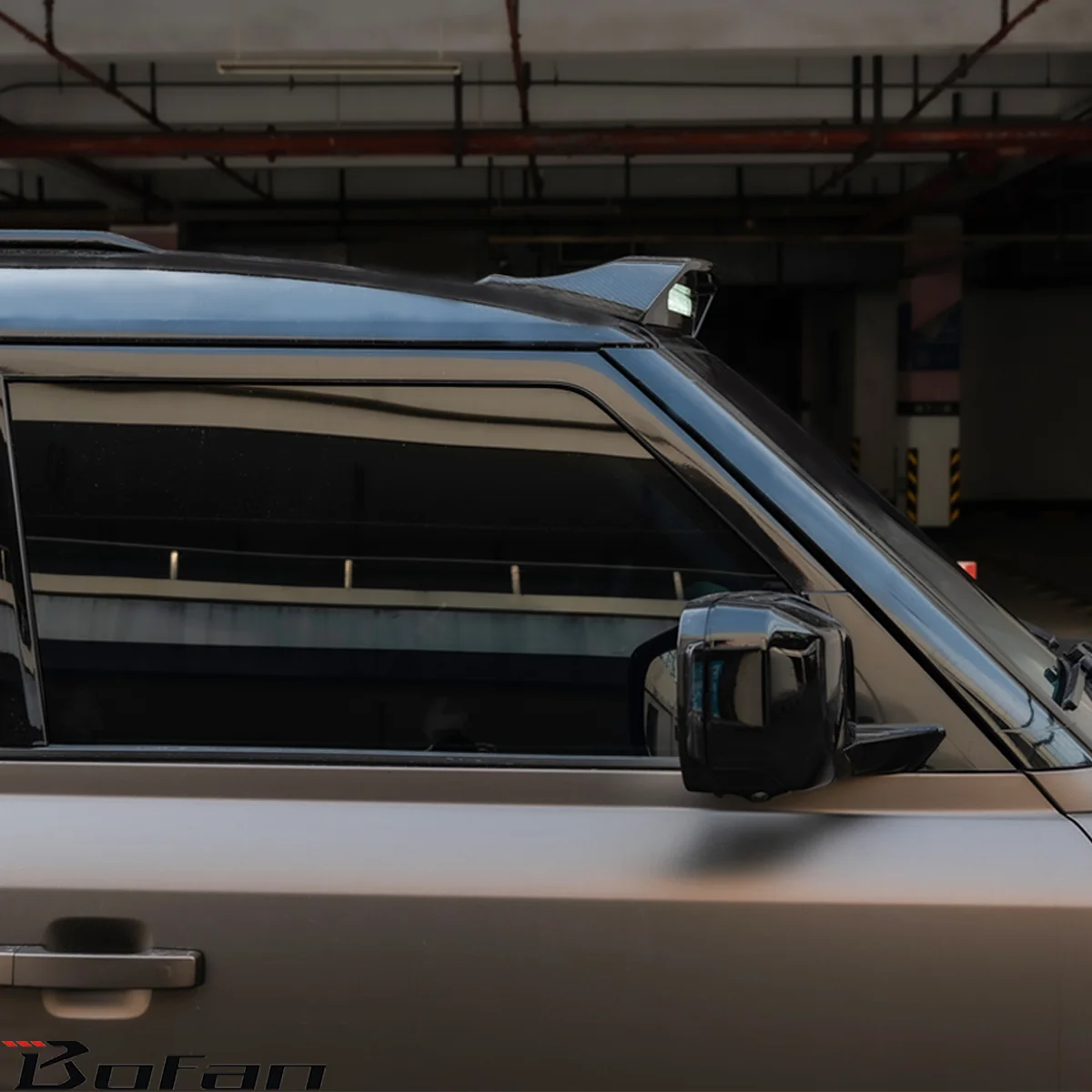 Car Interior Accessories Carbon Fiber Rock Style Roof Spoiler Lamp Led ...