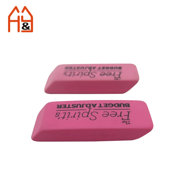 Custom Printed Pink Big Mistake Erasers - Office Supplies