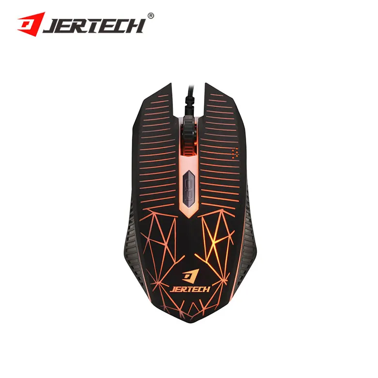 Jertech Km950 Waterproof Slim Ergonomic Gold Rainbow Backlit Wired ...