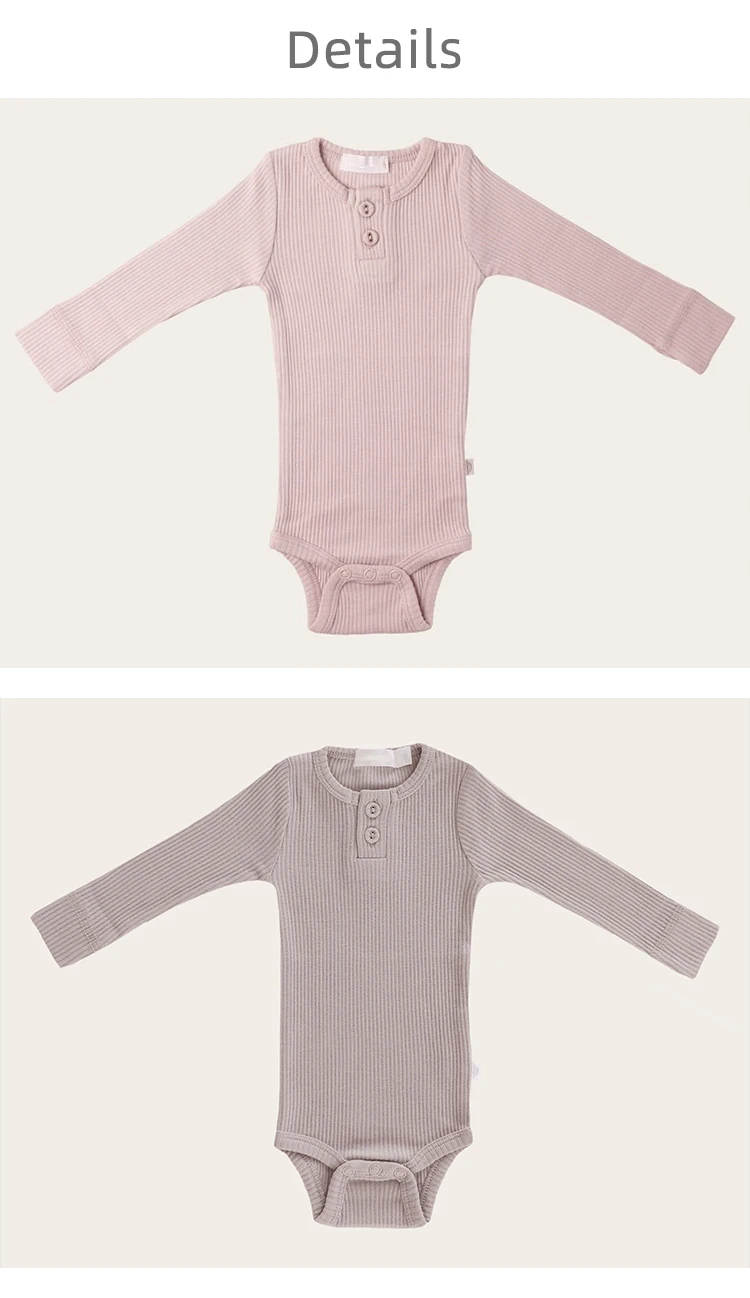 2022 New Arrivals Organic Cotton Modal Newborn Baby Ribbed Clothes ...