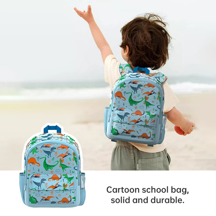 Children School Bag Kids Cartoon Backpack Fashion Unisex Zipper ...