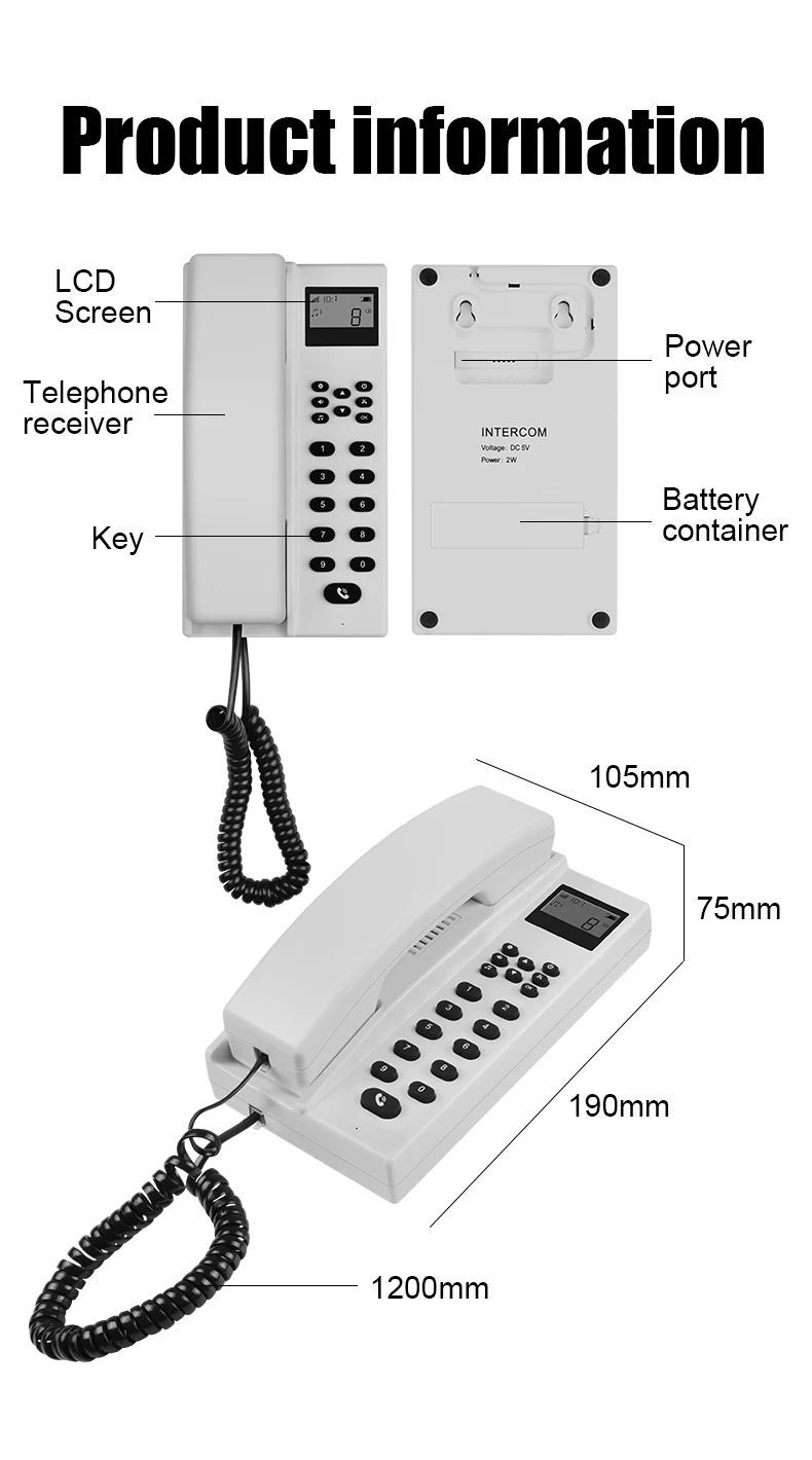 Factory Hot Sale Full Duplex Wireless Intercom System For Home & Office ...