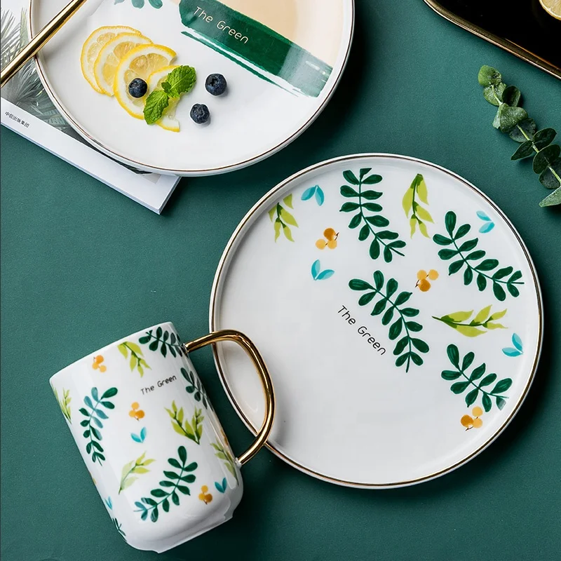 Kitchen & Dining Set of 3 For Boho Style Leaf Serveware or Dining Room ...