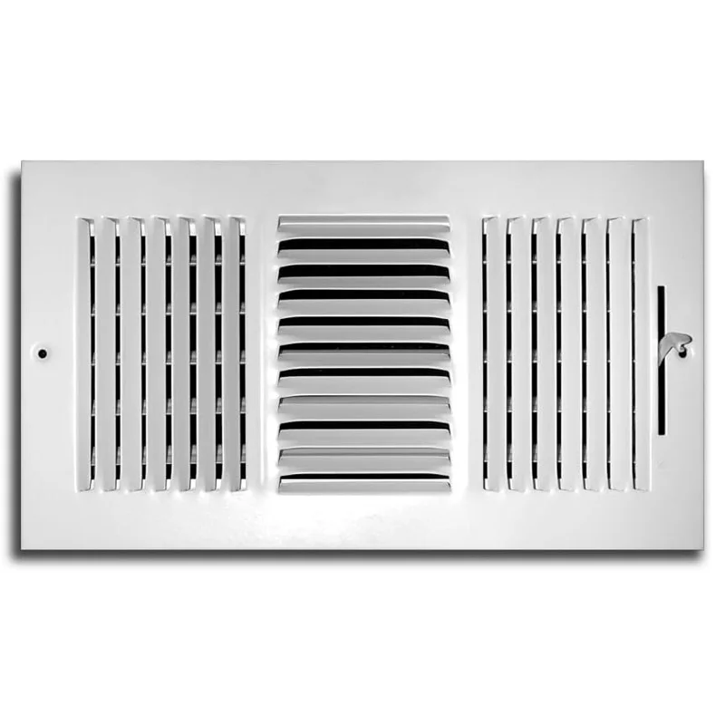 2 Way Air Register Stamped Face Steel Air Supply Register for Ceiling ...