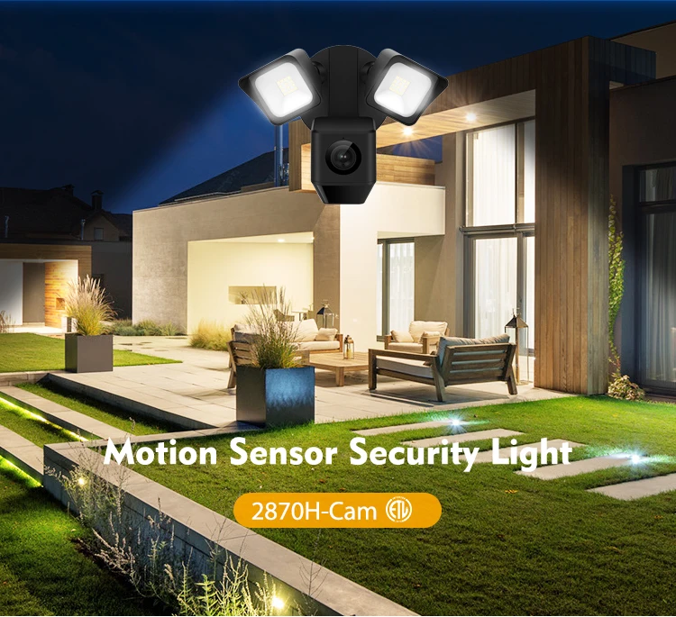 Wifi 2 Way Audio 1080hd Wall Led Security Light Outdoor Home Motion ...