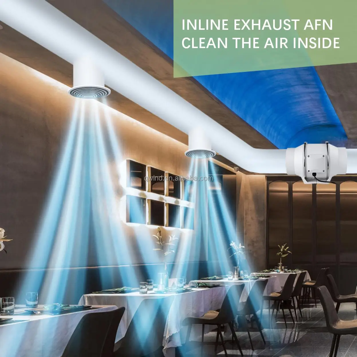 Inline Air Flow Ventilation Circular Slient Hydroponic High Temperature ...