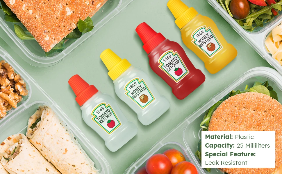 Transparent Food Safe PE Bottle Tasty Tomato Ketchup Sauce Squeeze ...