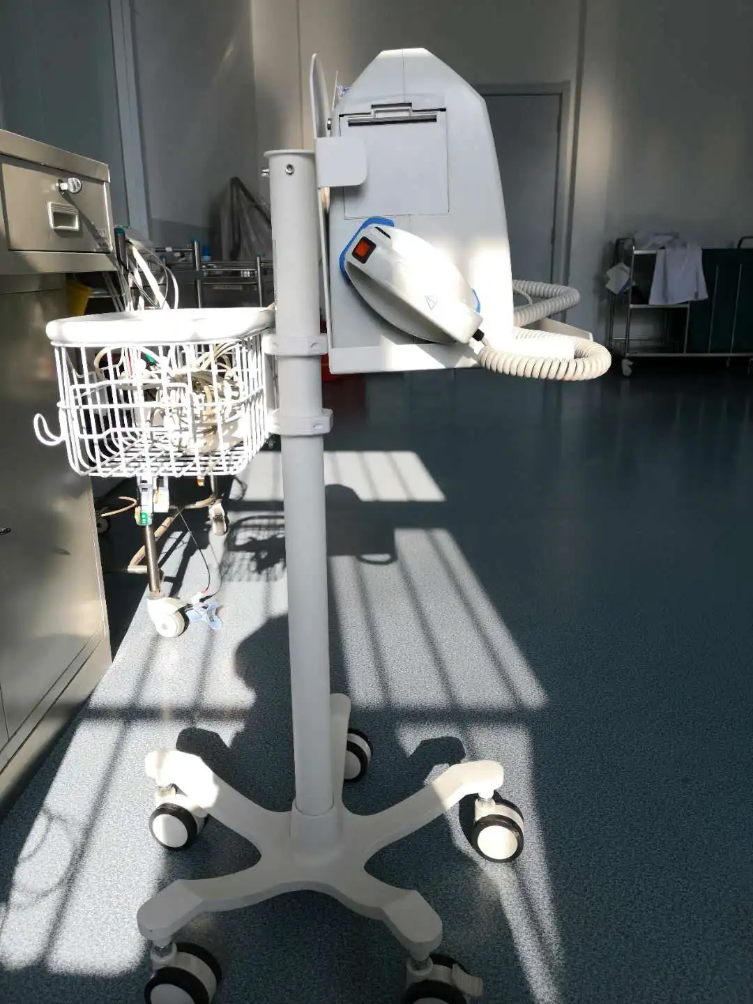 Hospital Furniture Trolley Defibrillator Machine Trolley Cart For ...