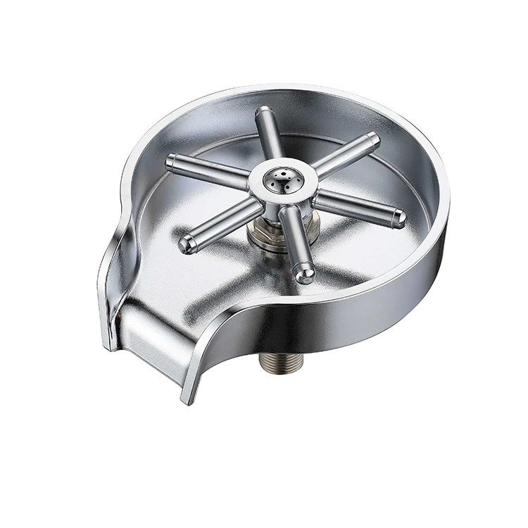 Hot Stainless Steel Automatic Cup Washer Metal Glass Rinser Bottle Cleaning Brush Cup Washer For ...