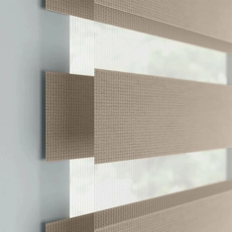 Motorized Twins Dual Zebra Blind Combi Zebra Roller Curtain Electric ...