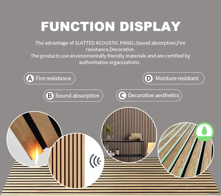 Goodsound Wall Cladding Fiber Mdf Akupanel Ceiling Mdf Slat Wall Panels ...
