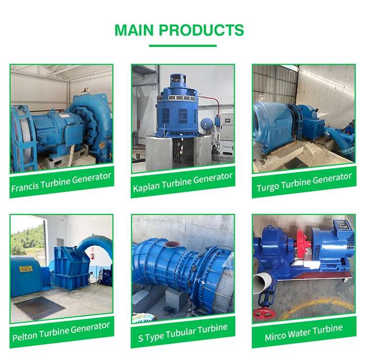 Mini Hydro Generator - 10KW to 40KW Water Turbine Power